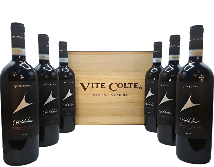 Nebbiolo 2023 Valdolmo by Vite Colte in Piedmont - 6 btls in a Wooden ...